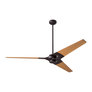 Torsion Fan, Dark Bronze, 52" Black Blades, 62" Blades - Contemporary ...