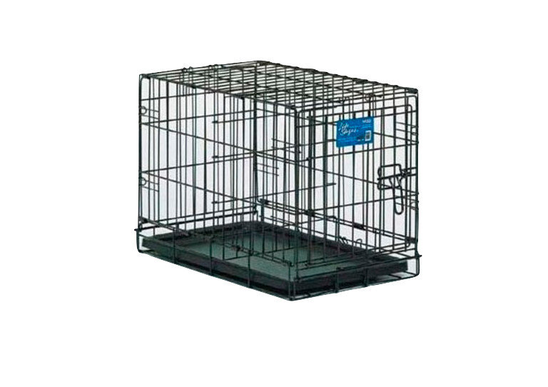 Midwest Life Stages Single Door Dog Crate, Black, 24"x18"x21 ...