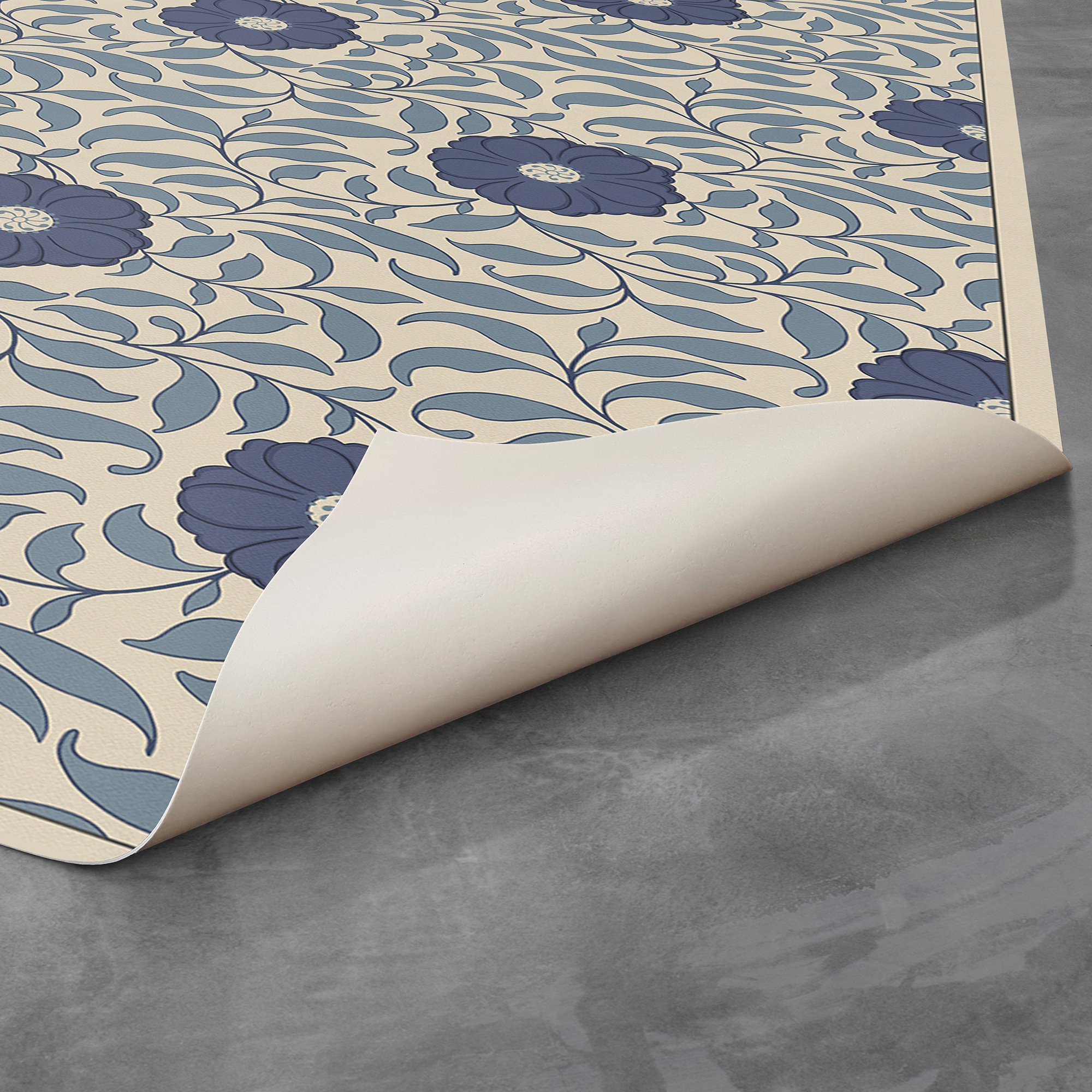 Joli Sol Marianne Vinyl Mat, 48x72 Rectangle - Contemporary - Area Rugs ...