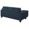 Joshua Sectional Chofa, Peacock Blue - Transitional - Sectional Sofas ...