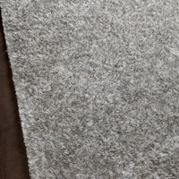 Dior Hand-Woven Contemporary Shag Rug, Rectangular White/Black 5'x7'6 ...