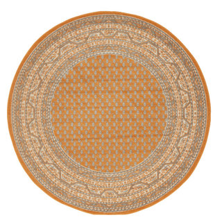 Rug Unique Loom Williamsburg Orange Round 5' 0 x 5' 0 - Mediterranean ...