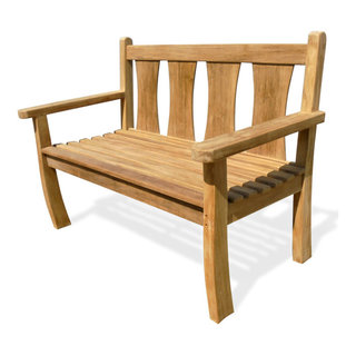 48" Balmoral Bench 2 Seater, Premium Grade A Teak - Traditional ...