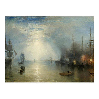 "Keelmen Heaving in Coals by Moonlight, 1835" Paper Art, 18"x14", 50 ...