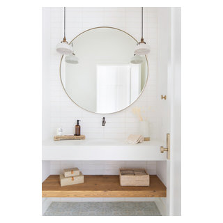 Contemporary Farmhouse - Contemporary - Powder Room - Miami - by Jason ...