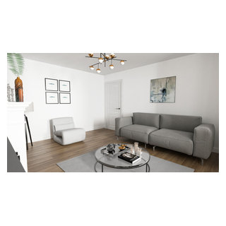 Redesign of Three Rooms in a House in London - Modern - Living Room ...