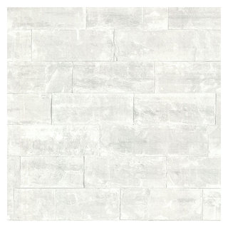 Modern Stone Block Pattern Wallpaper, Sample - Contemporary - Wallpaper ...