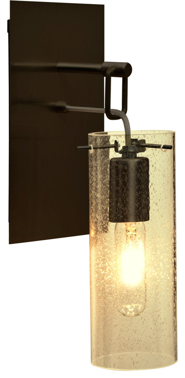 Juni 10 1 Light Pendant, Bronze, Gold Bubble Glass - Transitional ...