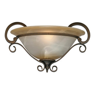 Golden Lighting 3890-WSC 1 Light Wall Washer - Mediterranean - Wall ...