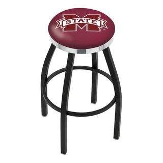 Holland L8B2C Mississippi State 36" Swivel Bar Stool - Black/Chrome ...