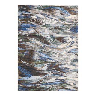 Nourison Chroma CRM01 Area Rug, Aegean, 5'6" x 8' - Transitional - Area ...