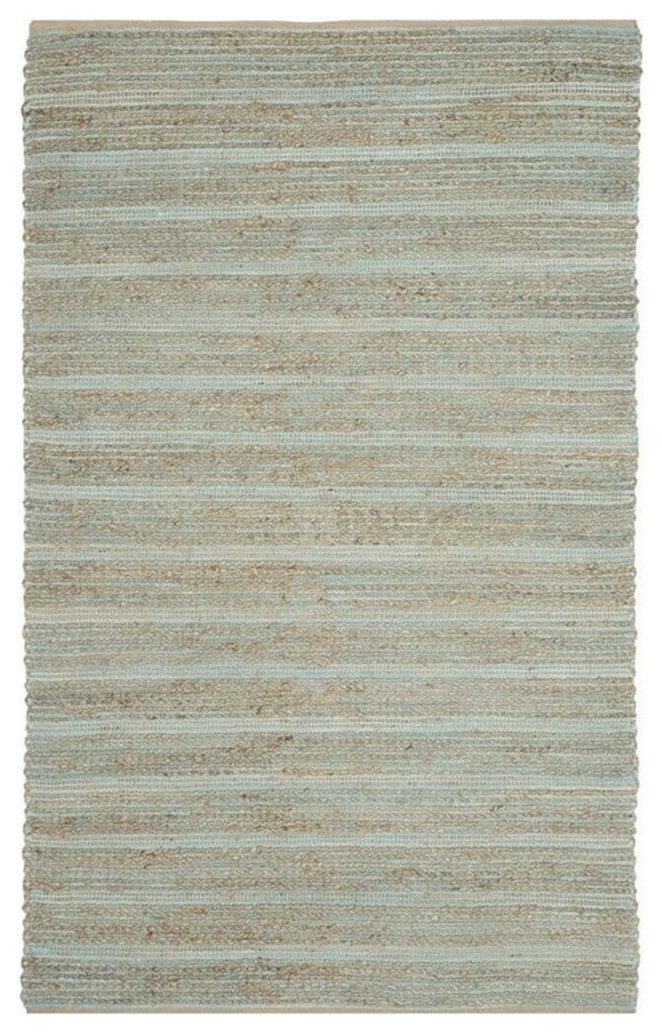 Safavieh Cape Cod 11' X 15' Hand Woven Jute and Cotton Rug in Aqua, 4 ...