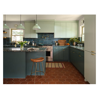 Color Drenched Kessler Kitchen Remodel - Contemporary - Kitchen ...