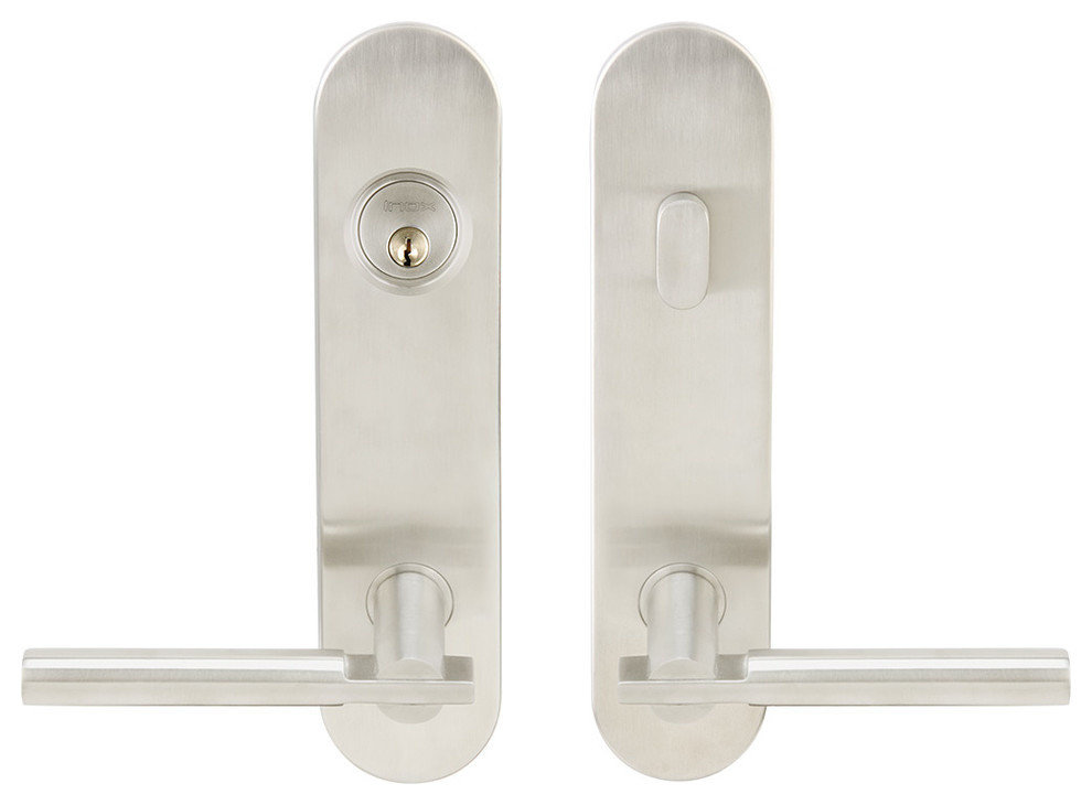 Sequoia Lever, Tubular Entry, Single Cylinder, Left Hand, Satin ...
