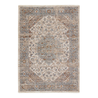 Jaipur Lark Heir Lar01 Traditional Rug, Beige/Blue, 10'x14 ...