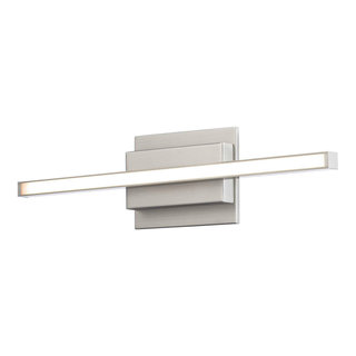 WAC Parallax Bathroom Vanity Light in Brushed Nickel, 2.000 - Modern ...