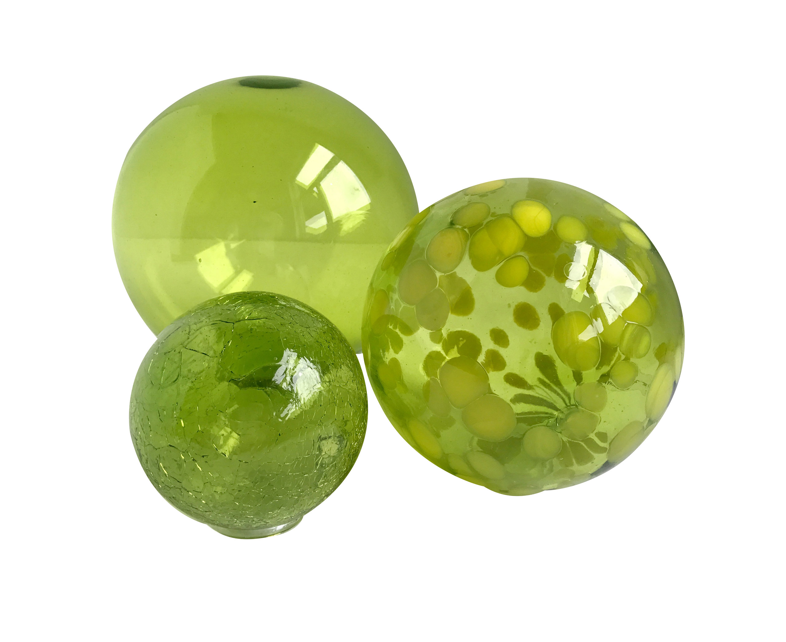 Sphere Set of 3, Lime & Sprite - Contemporary - Decorative Objects And ...