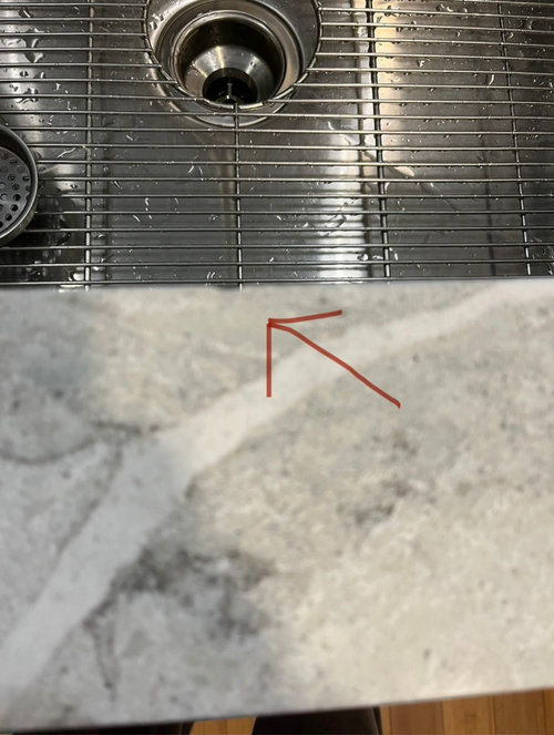 Repairing a chip on the edge of quartz countertop? | Houzz Forum