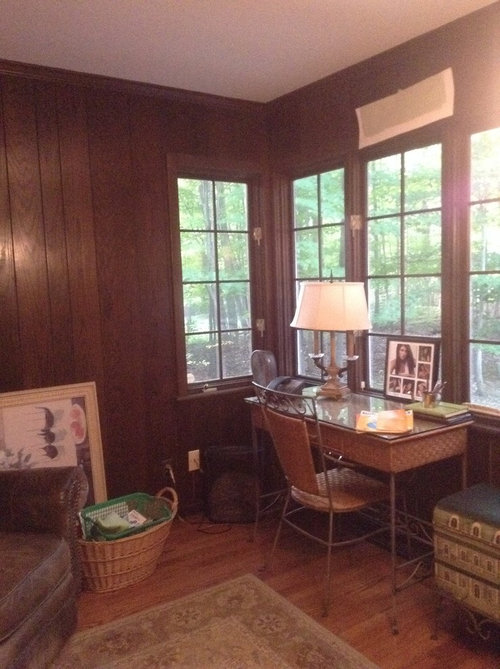 Paneled library - ? Paint it | Houzz Forum