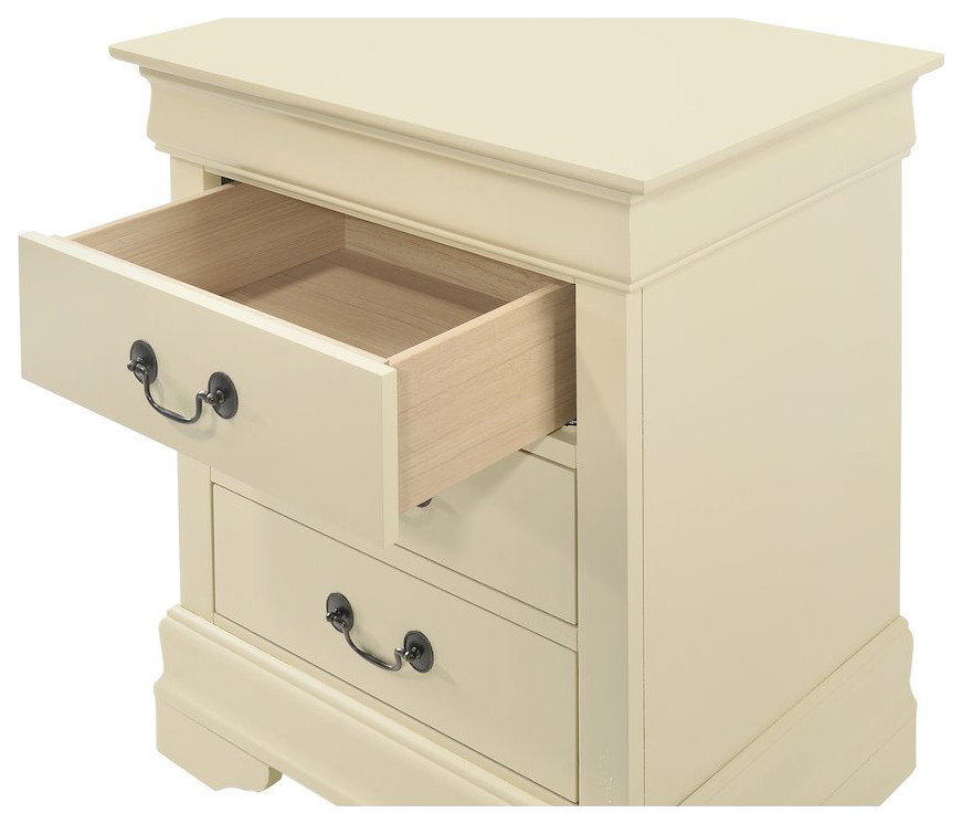Glory Furniture Louis Phillipe Night Stand in Beige Color ...