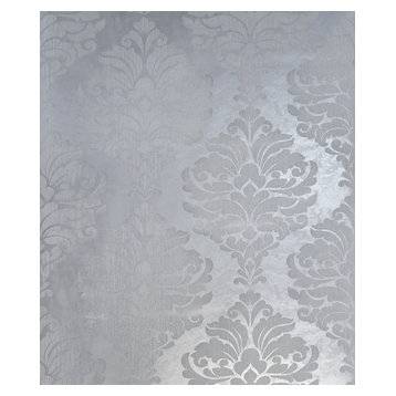 Silver Damask Wallpaper - Photos & Ideas | Houzz