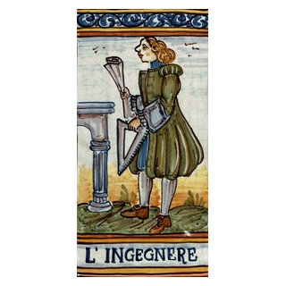 Italian Ceramic Tile, Engineer, Ingegnere - Traditional - Tile Murals ...