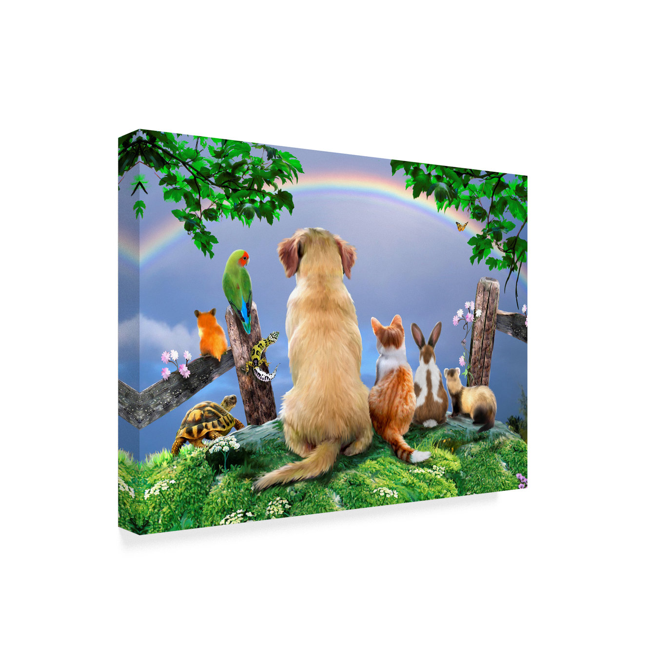 "Watching The Rainbow" by Howard Robinson, Canvas Art, 47"x35 ...