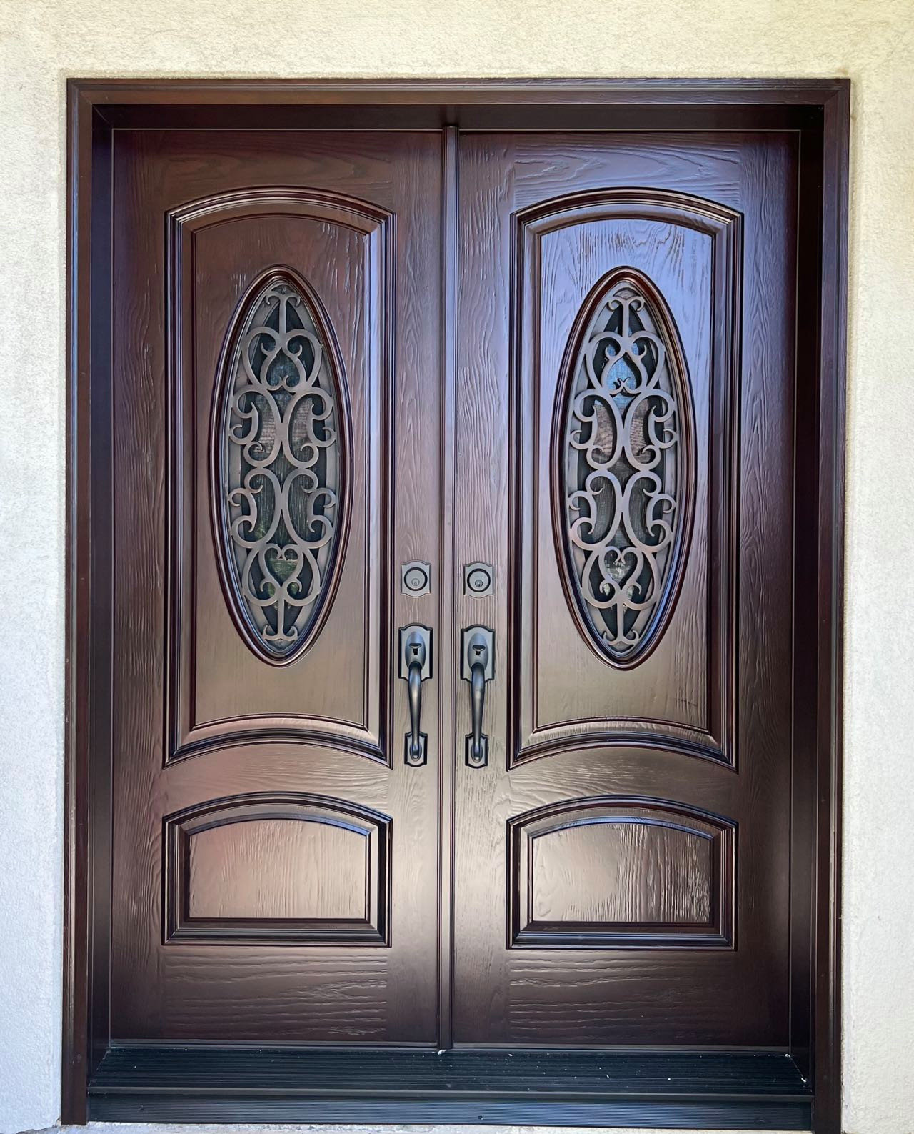 Forever Doors, Exterior Front Entry Composite Door AR04C-DB,60"x80 ...