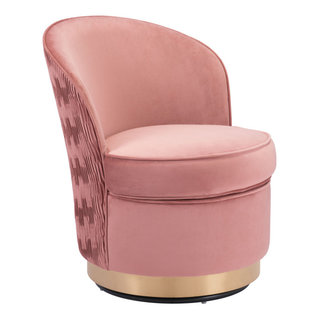 Zelda Accent Chair Pink - Contemporary - Armchairs And Accent Chairs ...