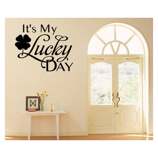 Its my lucky Day Vinyl Wall Decal hd063, 72 in. - Contemporary - Wall ...