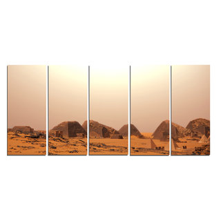 Beautiful Meroe Pyramids in Sudan, Multipanel Landscape Canvas Art, 60 ...