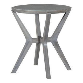Elk Lighting Brazos Side Table, Concrete - Transitional - Side Tables ...