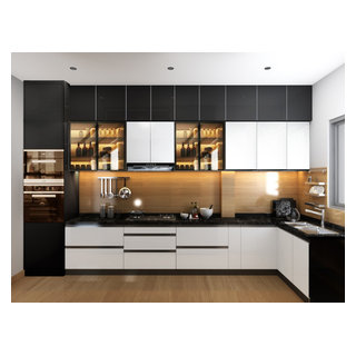 3 BHK - Indian - Kitchen - Delhi - by Designers Gang | Houzz
