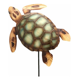 Garden Stake Sea Turtle - Beach Style - Garden Statues And Yard Art ...