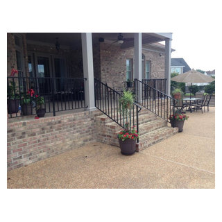 Custom wrought iron style aluminum rails - Traditional - Verandah ...