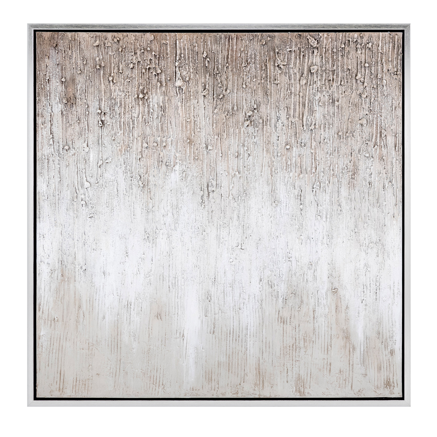 Benzara Polyester Canvas Print Wall decor, Beige and White ...