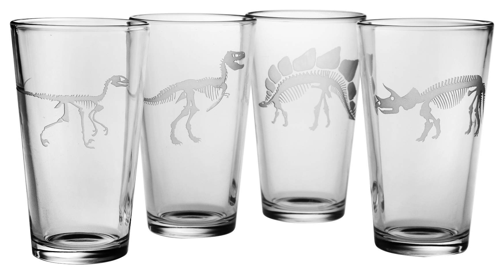 Jurassic 4-Piece Pint Glass Set - Contemporary - Everyday Glasses - by ...