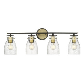 Shelby 4 Light Bathroom Vanity Light, Oil Rubbed Bronze and Antique ...