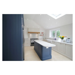 Cabinets hand painted Hicks Blue by Little Greene - Contemporary ...
