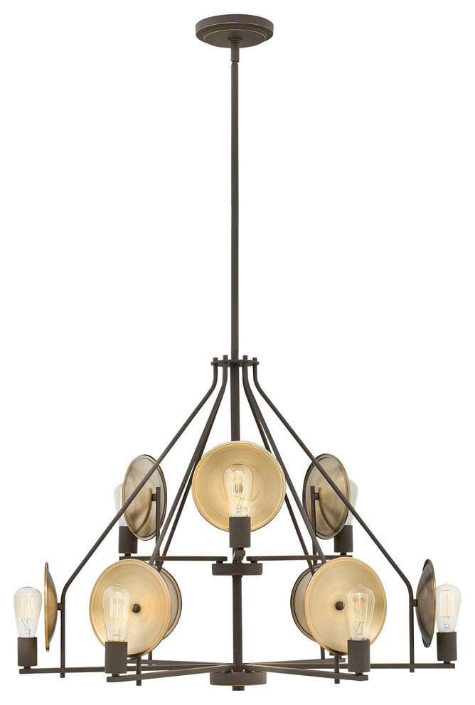 Boyer Oil Rubbed Bronze 9 Light Large Two Tier - Transitional ...