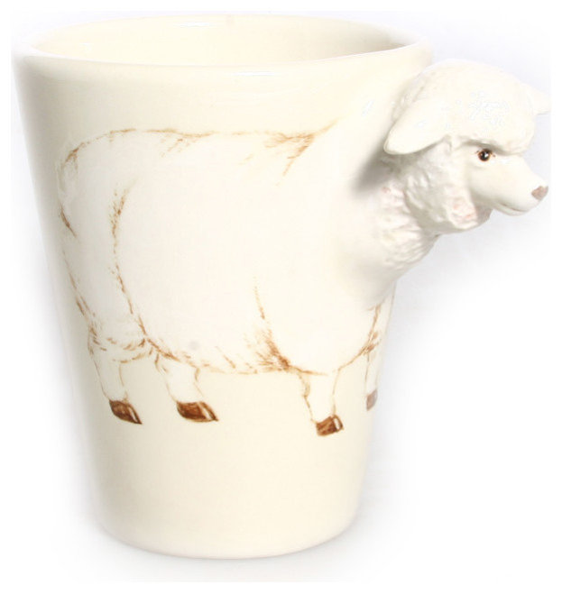 Sheep 3D Ceramic Mug - Farmhouse - Mugs - by Blue Witch Ceramics Inc ...