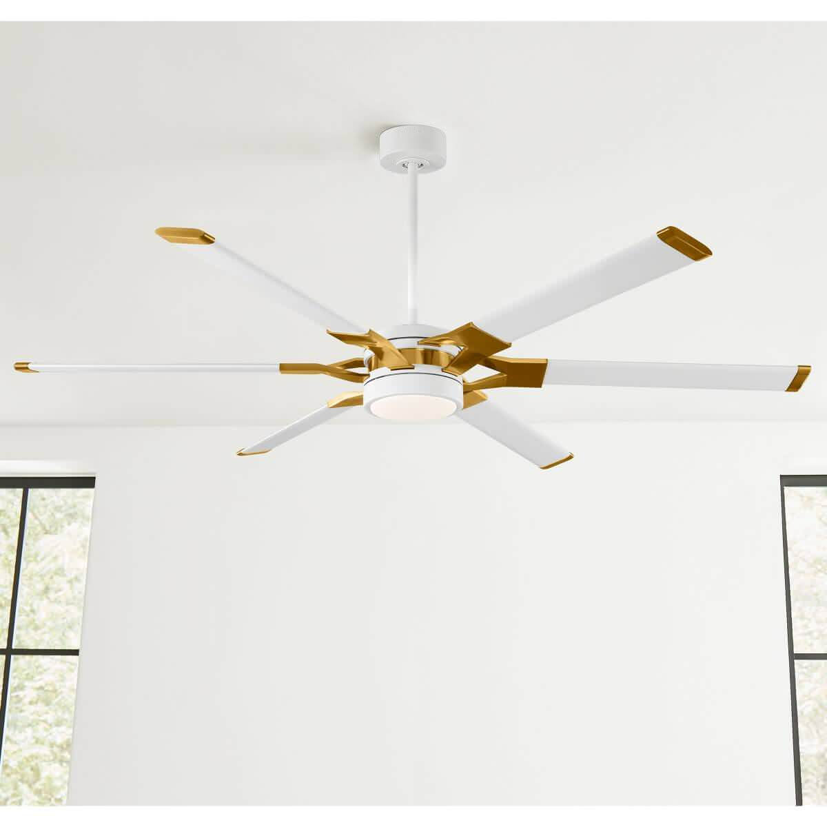 Visual Comfort Fan Loft 6 Blade LED Ceiling Fan, Matte White, 62.00 ...