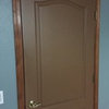 Painted Interior Doors with Stained Trim