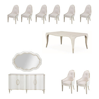 AICO Furniture London Place 11 Piece Dining Room Set - Traditional ...