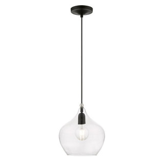 1 Light Pendant In Transitional Style-17 Inches Tall and 9.75 Inches ...