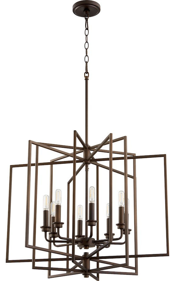 Quorum Hammond 8 Light Pendant, Oiled Bronze - Transitional - Pendant ...