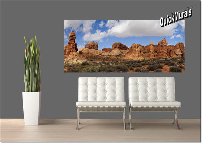 Canyonlands Park, Utah Panoramic One Piece Peel & Stick CANVAS Wall ...