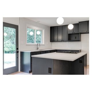 Split Level Whole Home Reno - Midcentury - Kitchen - Richmond - by RIC ...