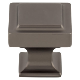 Top Knobs - Ascendra Knob 1 1/4 Inch - Ash Gray - Transitional - Cabinet And Drawer Knobs - by ...