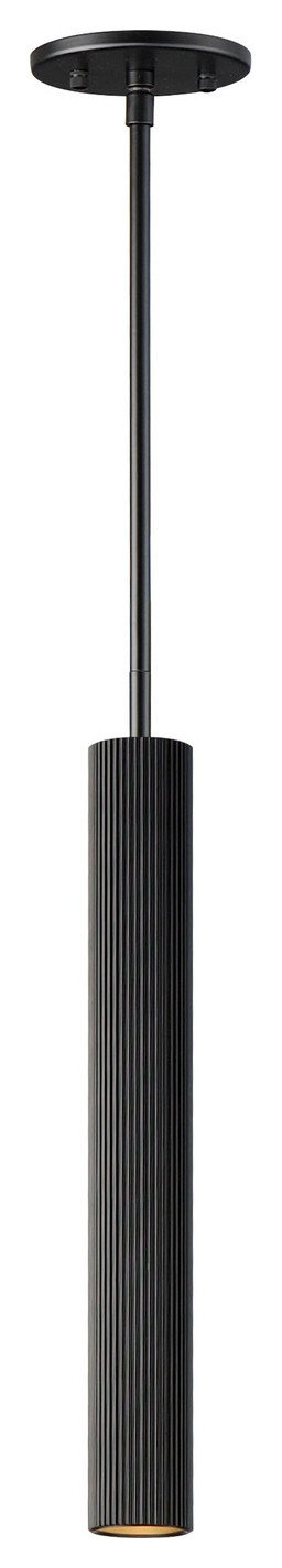 Black LED Pendant from the Reeds Collection, 2.250 - Modern - Pendant ...
